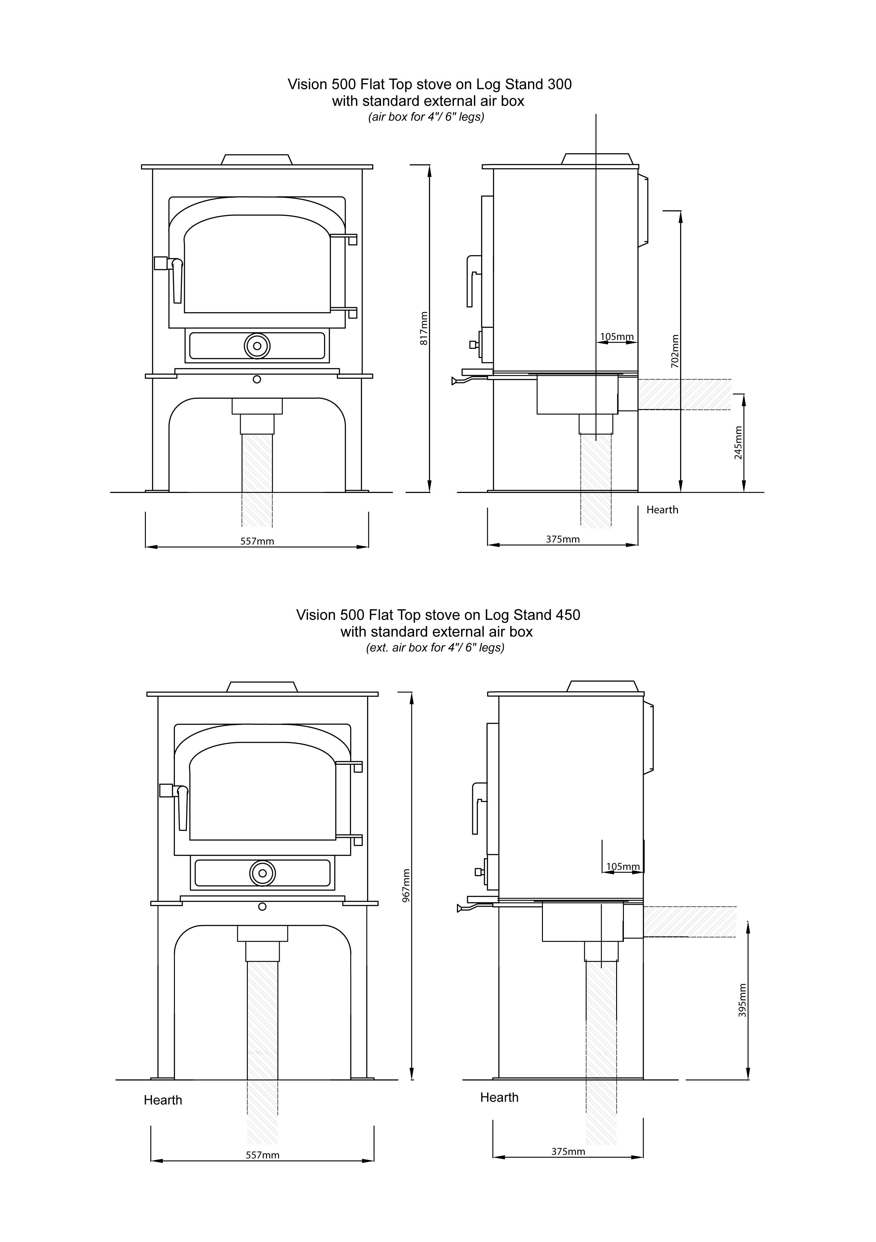 Vision Log Stand | Clearview Stoves